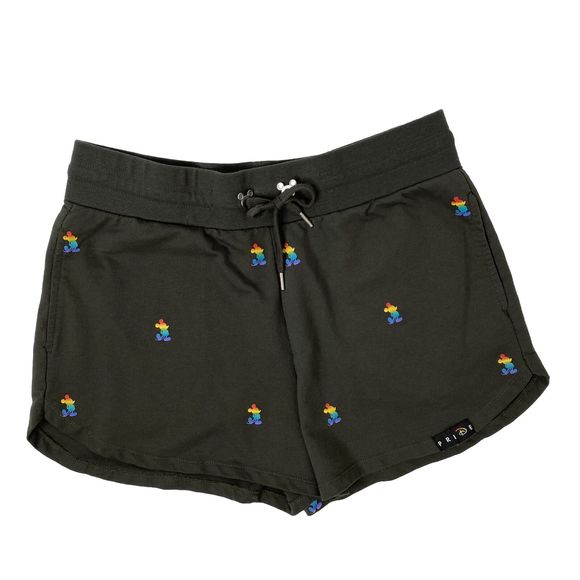 Disney | Shorts | Disney Sz L Rainbow Mickey Mouse Pride Shorts | Poshmark